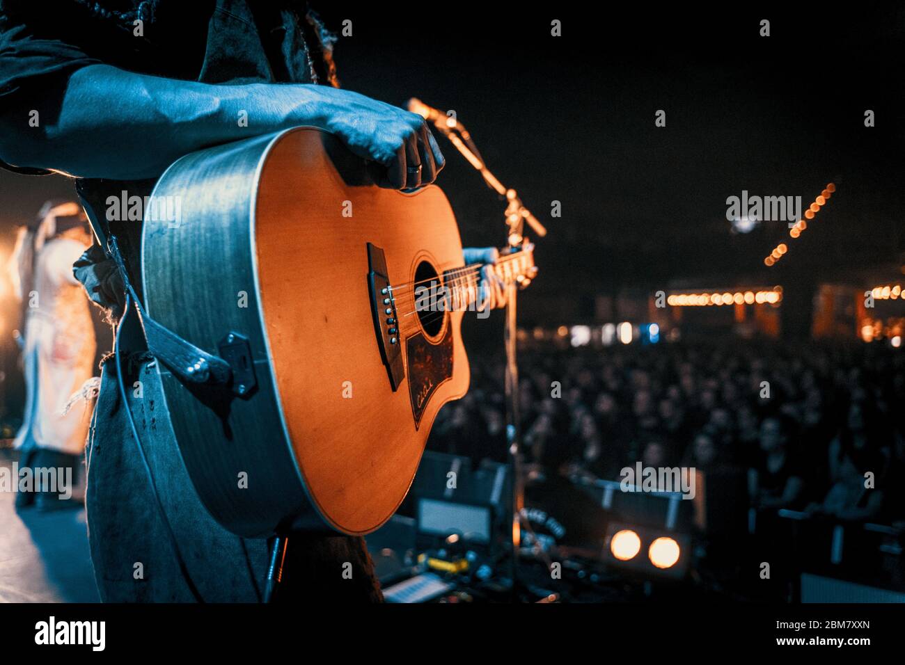 guitar in big concert hall Stock Photo - Alamy