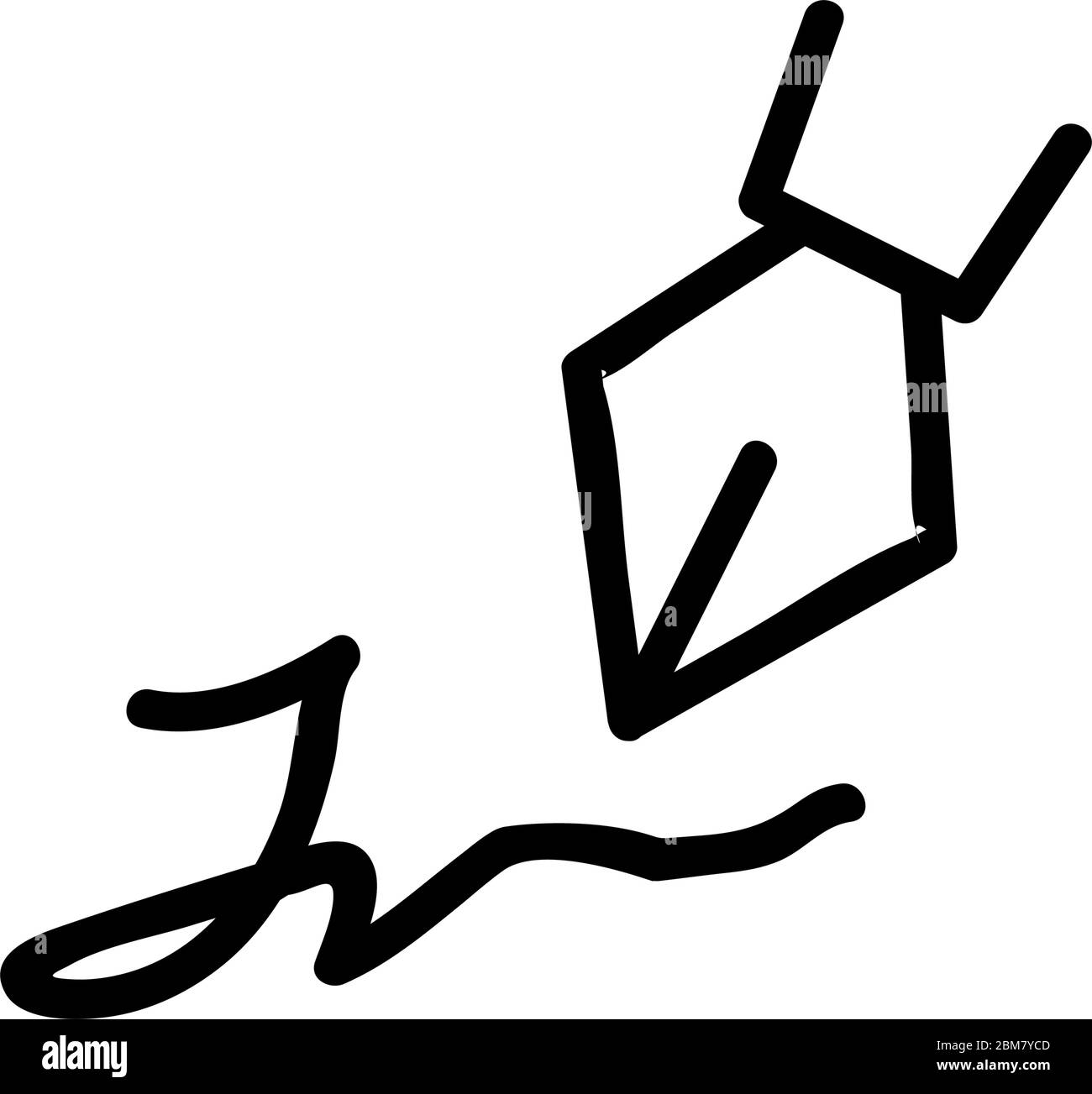 signature ink pen icon vector outline illustration Stock Vector Image ...