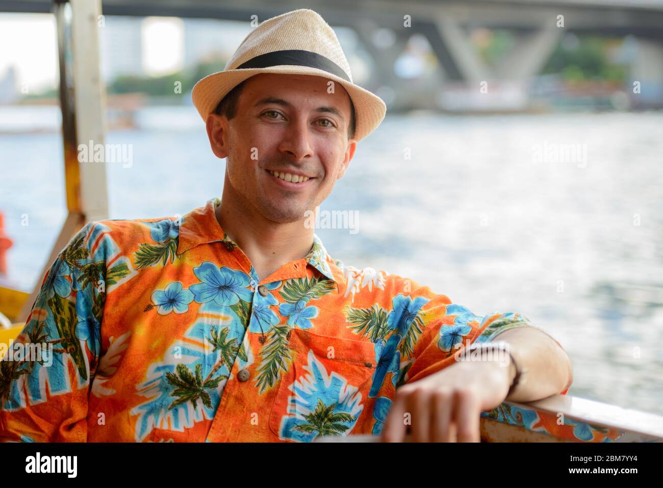 Man riding boat hi-res stock photography and images - Alamy