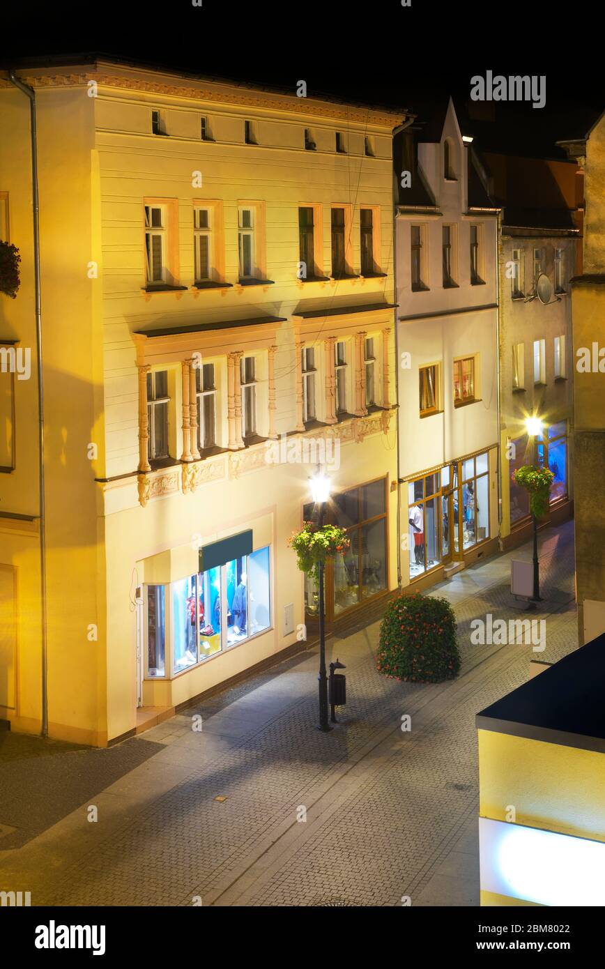 Boleslawa Chrobrego street in Zary. Poland Stock Photo - Alamy