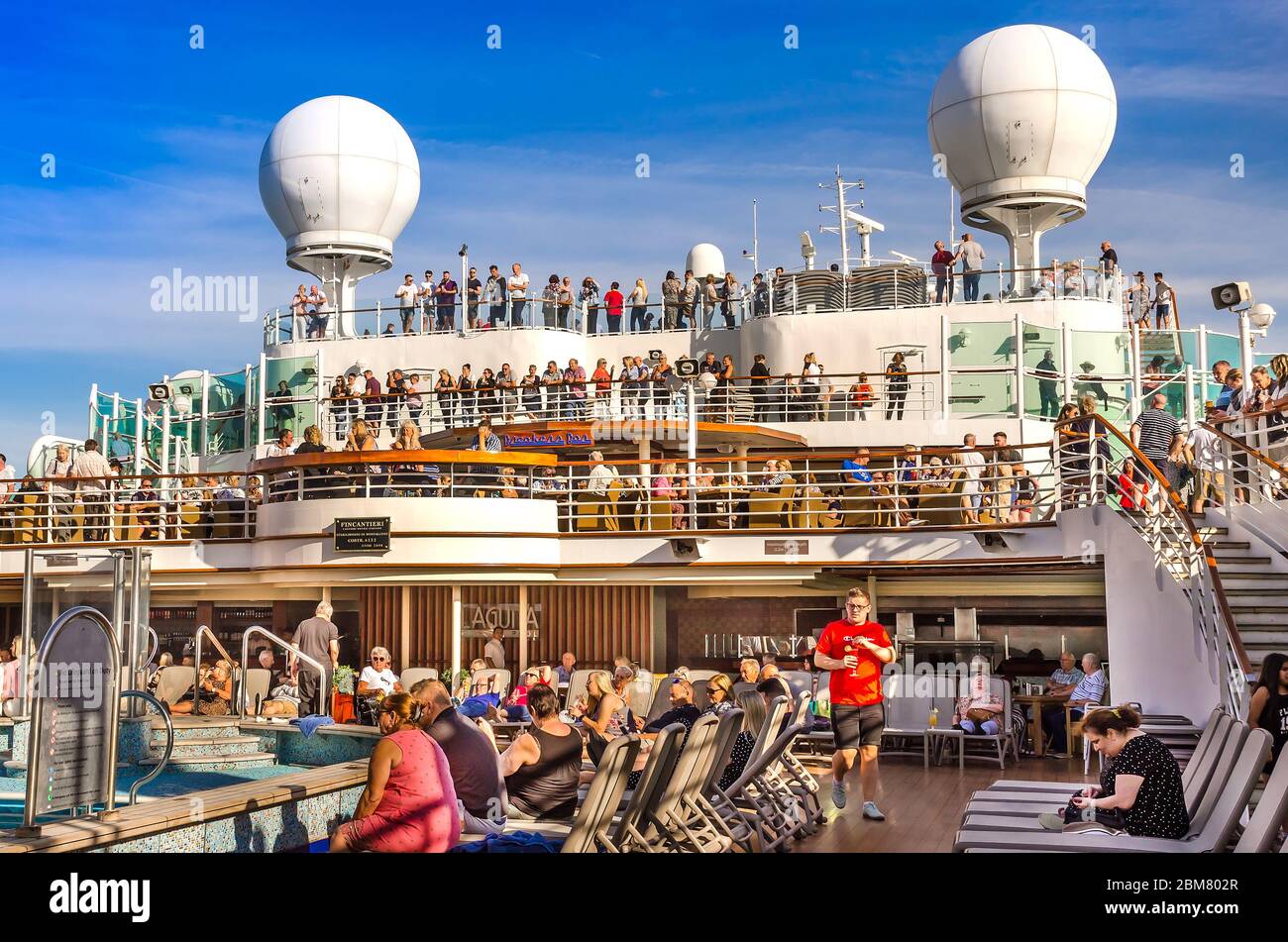 Cruise ship deck party hi-res stock photography and images - Alamy