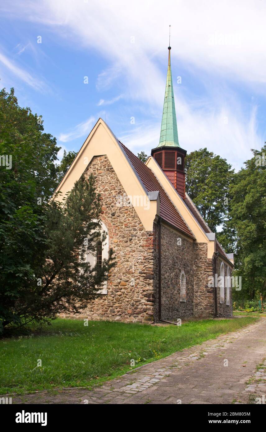 Church of Holy Apostles Peter and Paul in Zary. Poland Stock Photo - Alamy