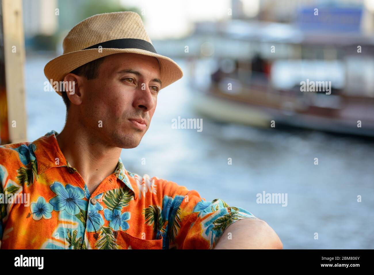 Man riding boat hi-res stock photography and images - Alamy
