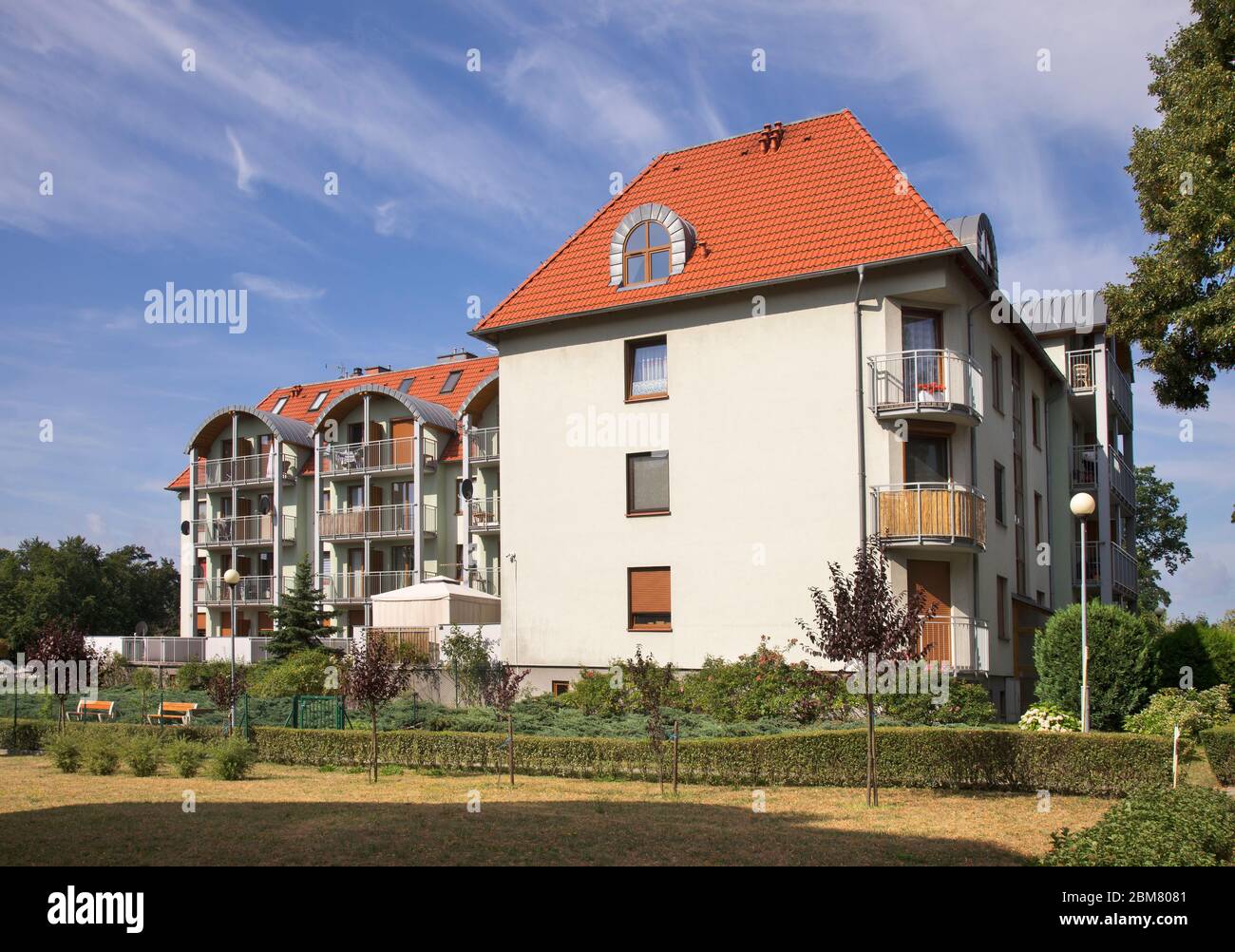 Modern district of Zary. Poland Stock Photo - Alamy
