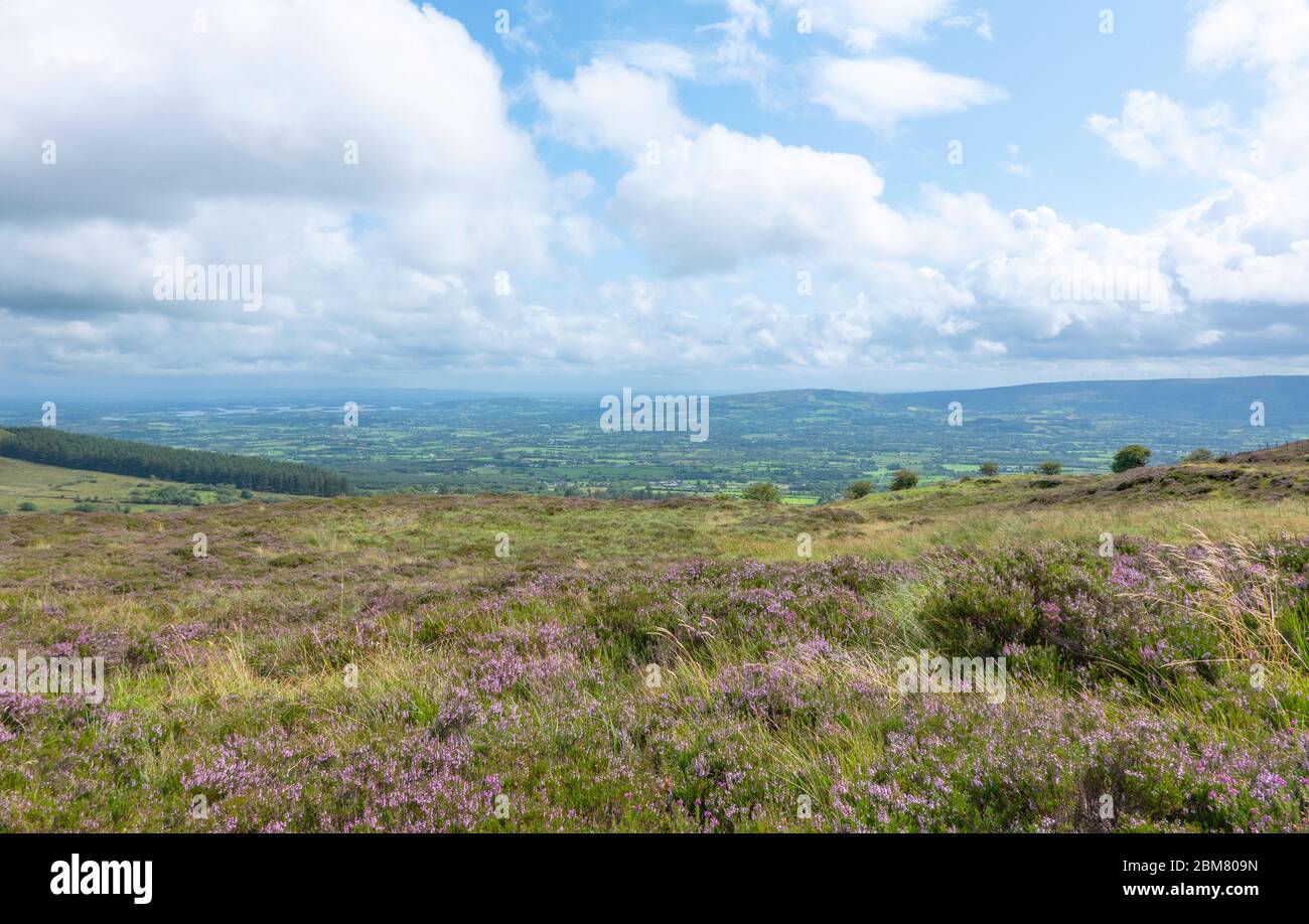 Rural landscape in Cuilcagh mountains in Co. Fermanagh, Northern ...