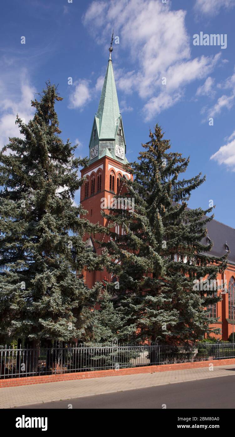 Parish church of Assumption of Blessed Virgin Mary in Zary. Poland ...