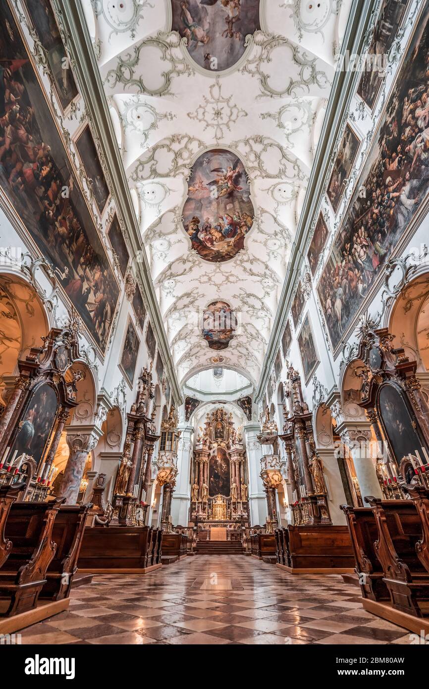 Feb 4, 2020 - Salzburg, Austria: Ultrawide nave view of altar and ...