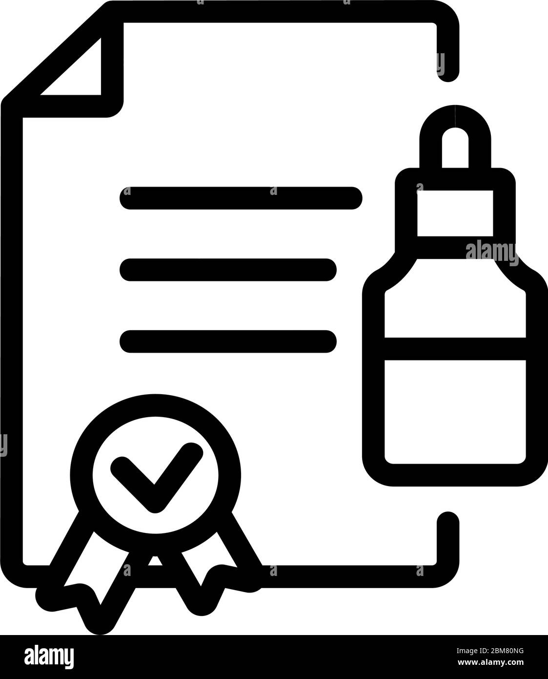 documented serum use icon vector outline illustration Stock Vector ...