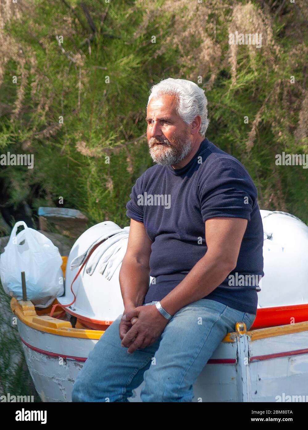 Stocky grey hair man hi-res stock photography and images - Alamy