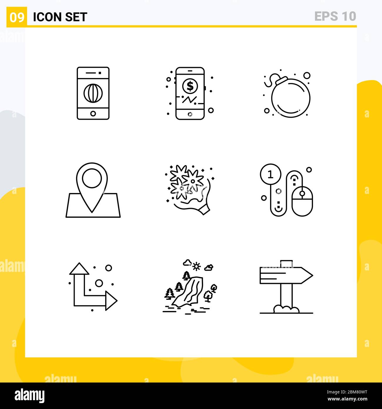 Bomb map Stock Vector Images - Alamy