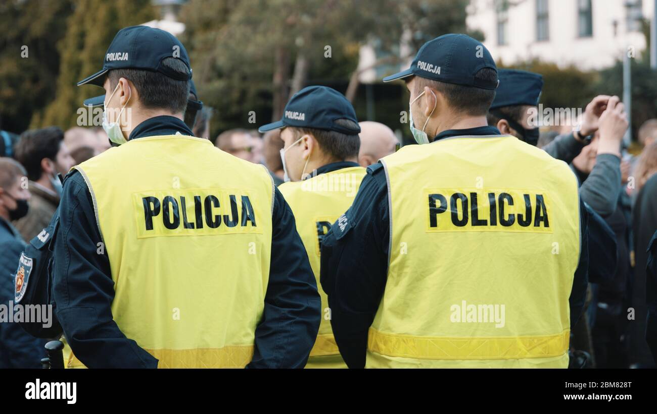 Warsaw, Poland, 05.07.2020 - Protest of the Entrepreneurs. Polish ...