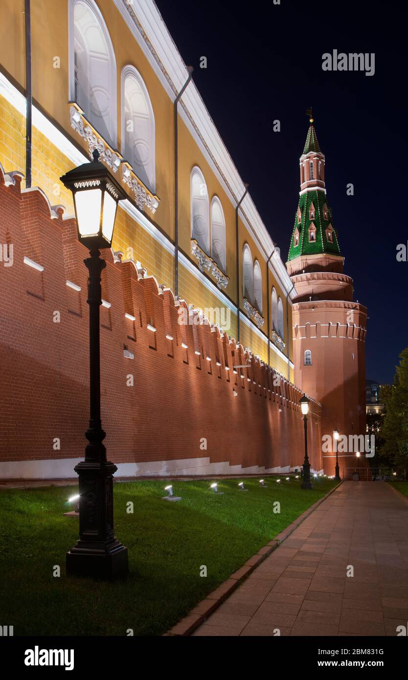 Corner Arsenal tower in Moscow. Russia Stock Photo - Alamy