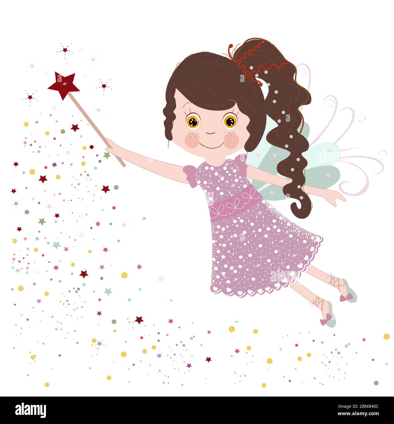 Cute little fairy tale vector illustration Stock Vector Image & Art - Alamy
