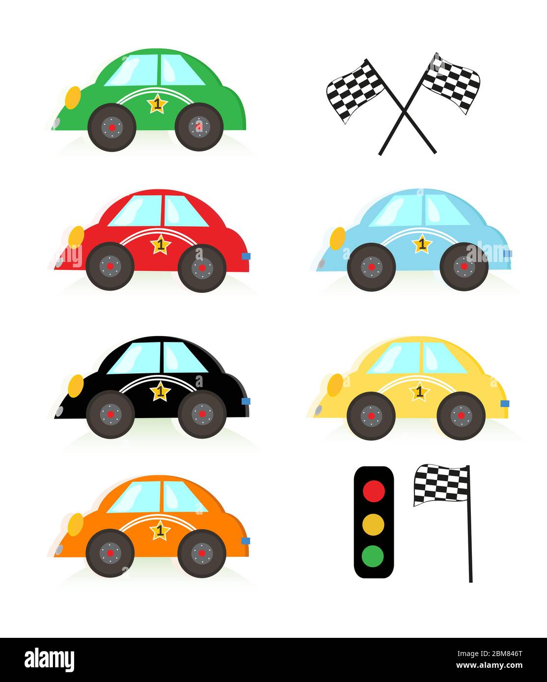 Toy Race Cars Clip Art