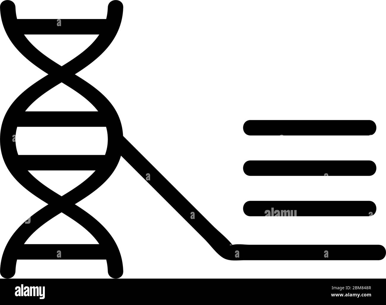 analysis dna icon vector outline illustration Stock Vector Image & Art ...