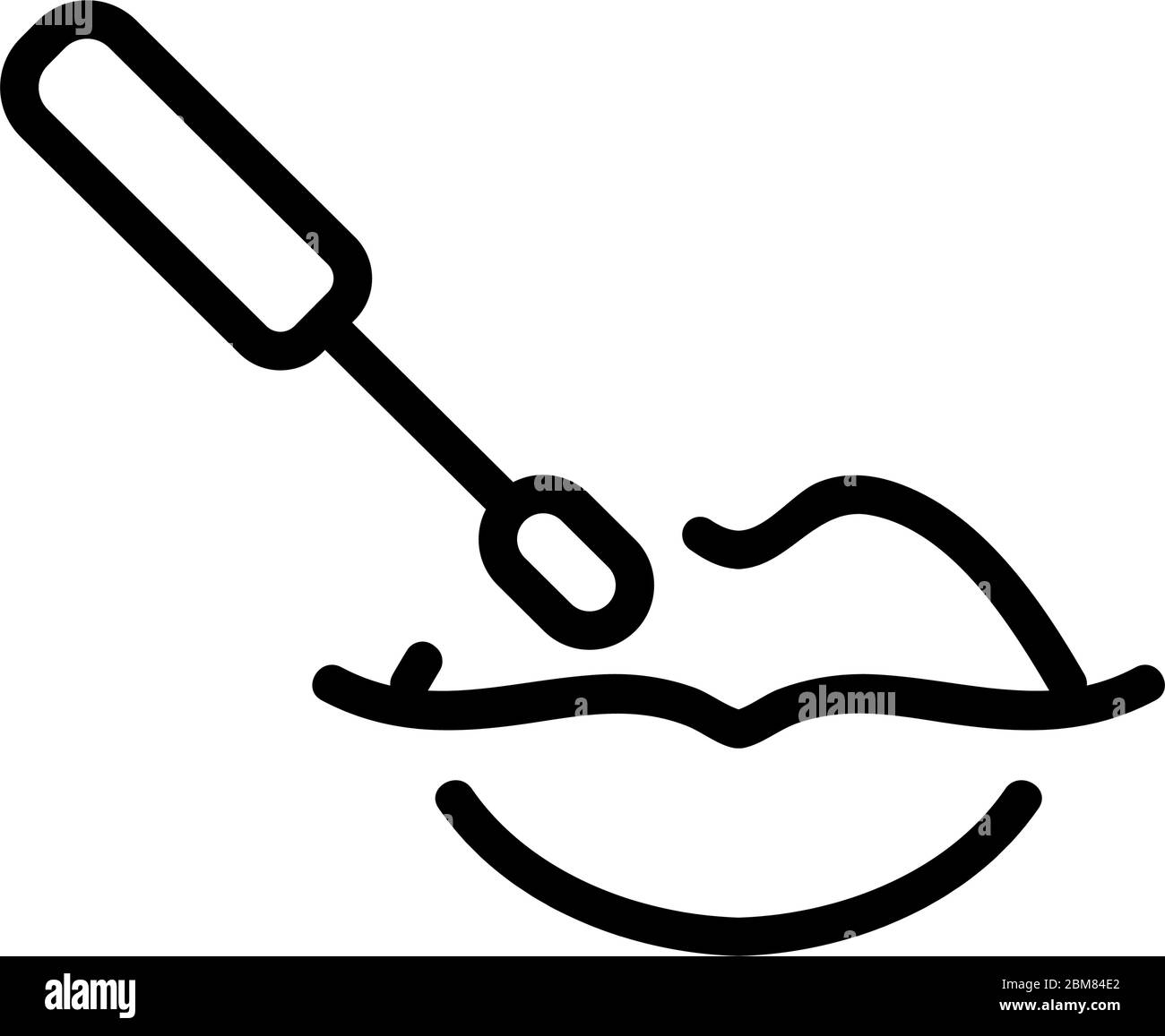 injection lip icon vector outline illustration Stock Vector Image & Art ...