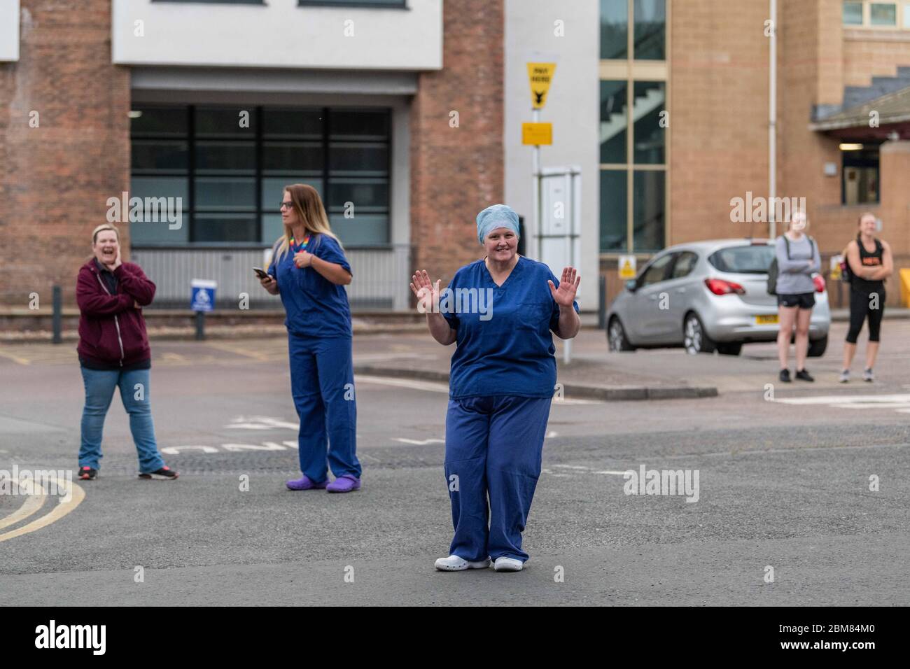 Clap for the NHS at Cheltenham General Hospital Stock Photo - Alamy