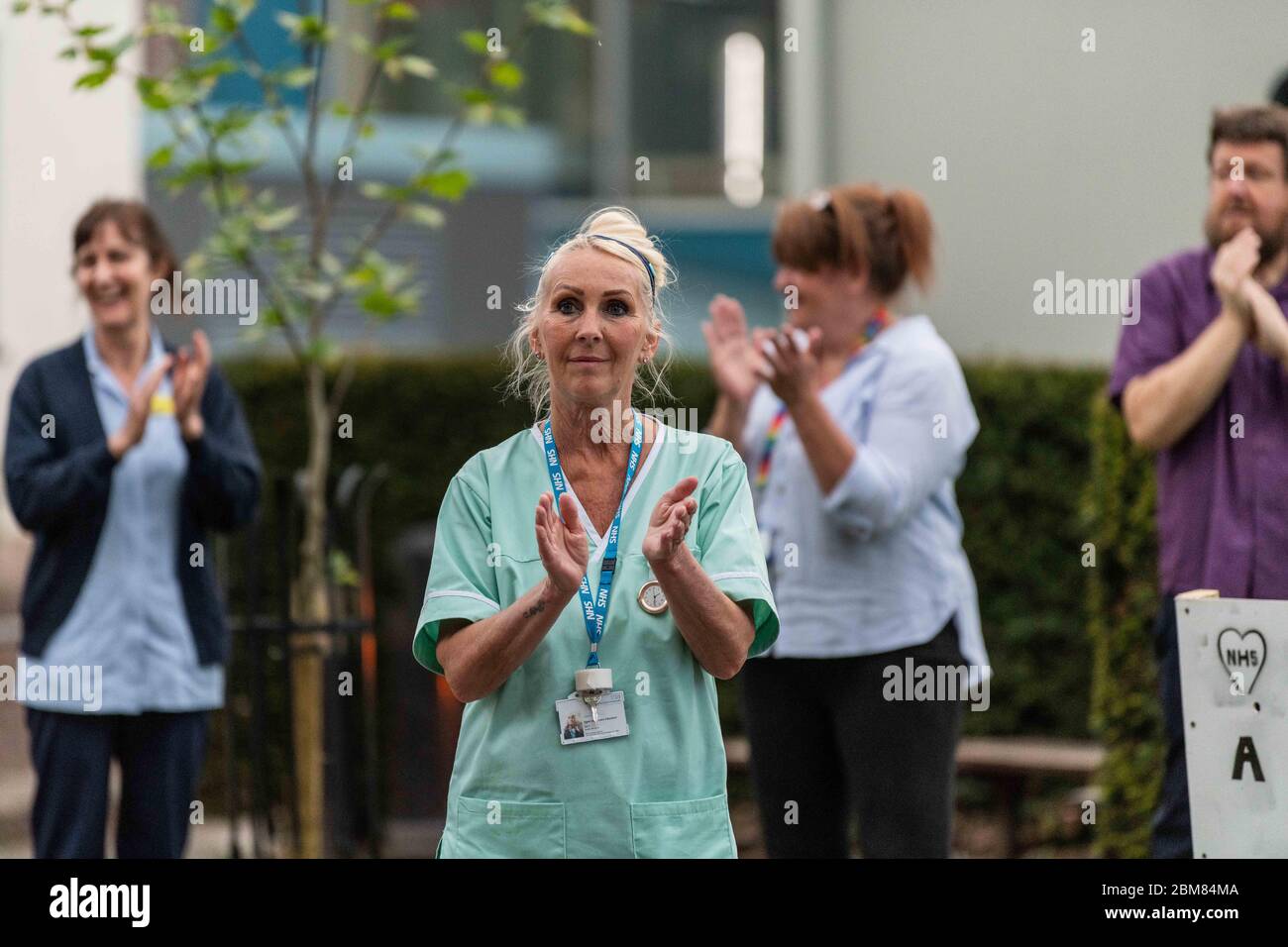 Clap for the NHS at Cheltenham General Hospital Stock Photo - Alamy