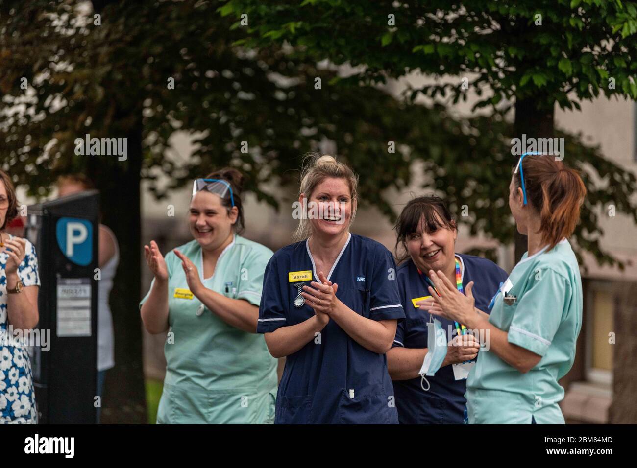 Clap for the NHS at Cheltenham General Hospital Stock Photo - Alamy