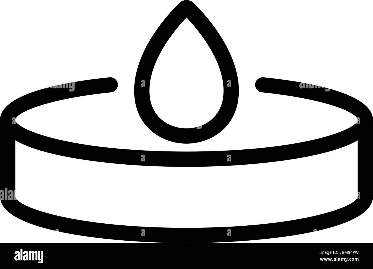 detailed blood drop analysis icon vector outline illustration Stock ...