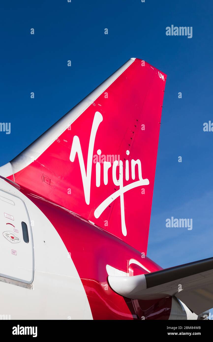 Tail of a Virgin Atlantic Boeing 787 aircraft Stock Photo - Alamy