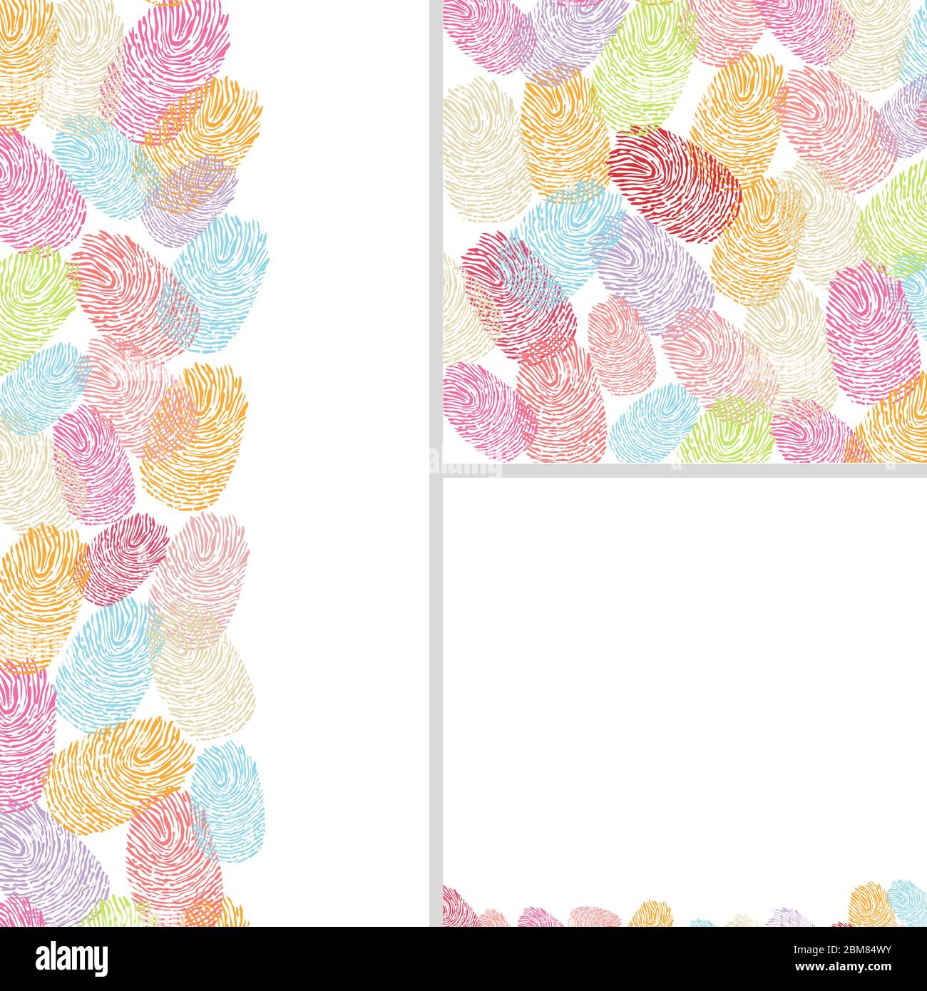 Colorful finger prints illustration Stock Vector Image & Art - Alamy