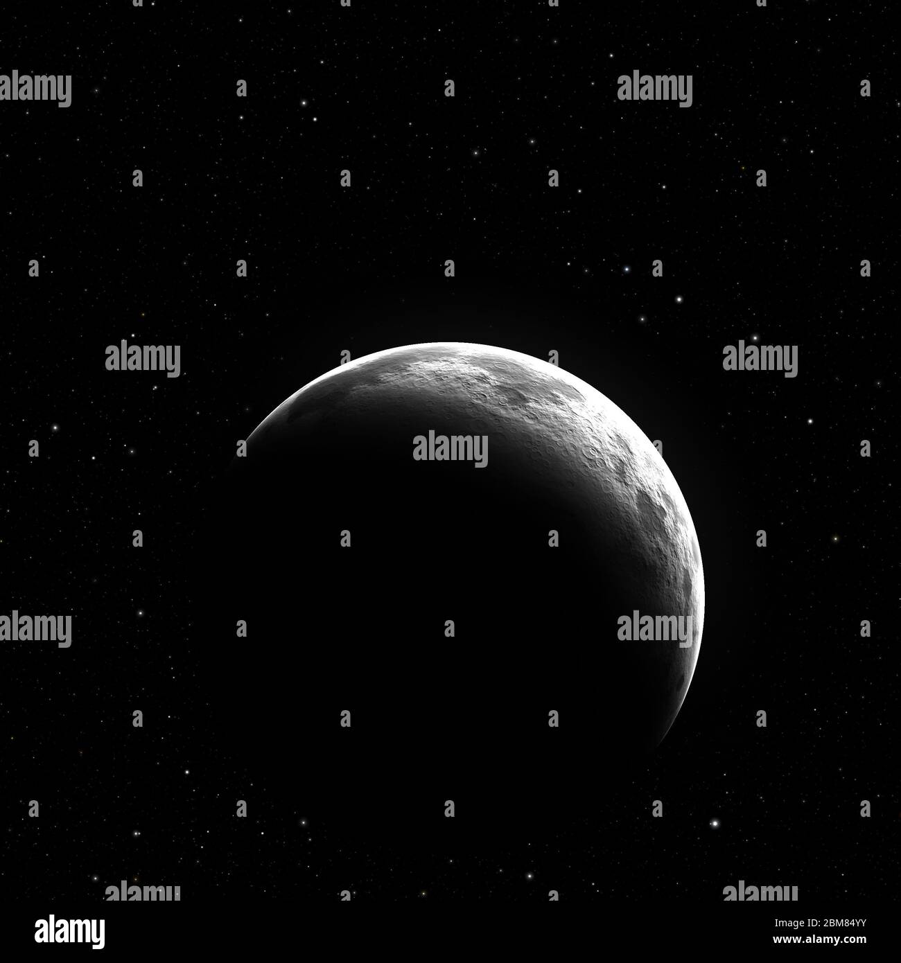 moon with stars Stock Photo - Alamy
