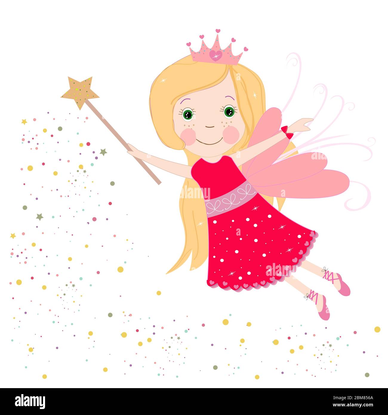 Cute red fairy tale vector Stock Vector Image & Art - Alamy