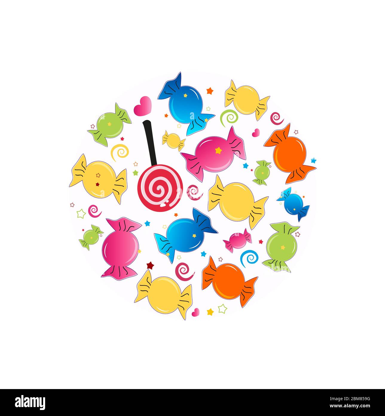 Colorful sweet candy. Traditional candies for Seker Bayram Holiday ...