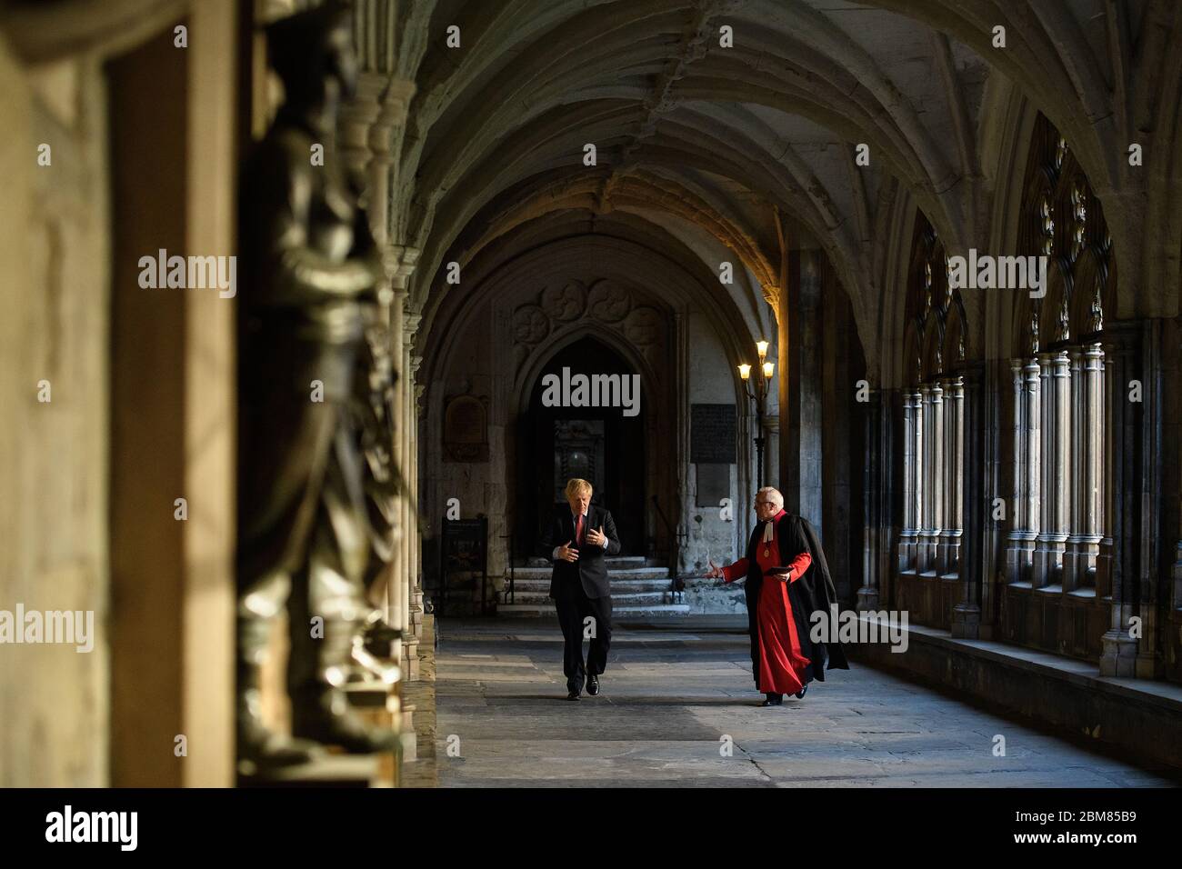 The Dean of Westminster, the Very Reverend Dr David Hoyle (right), and ...