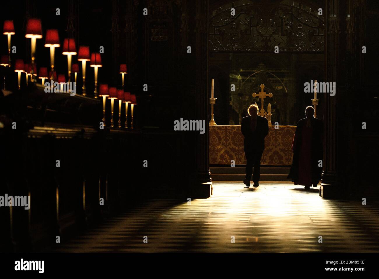 The Dean of Westminster, the Very Reverend Dr David Hoyle (right) and ...