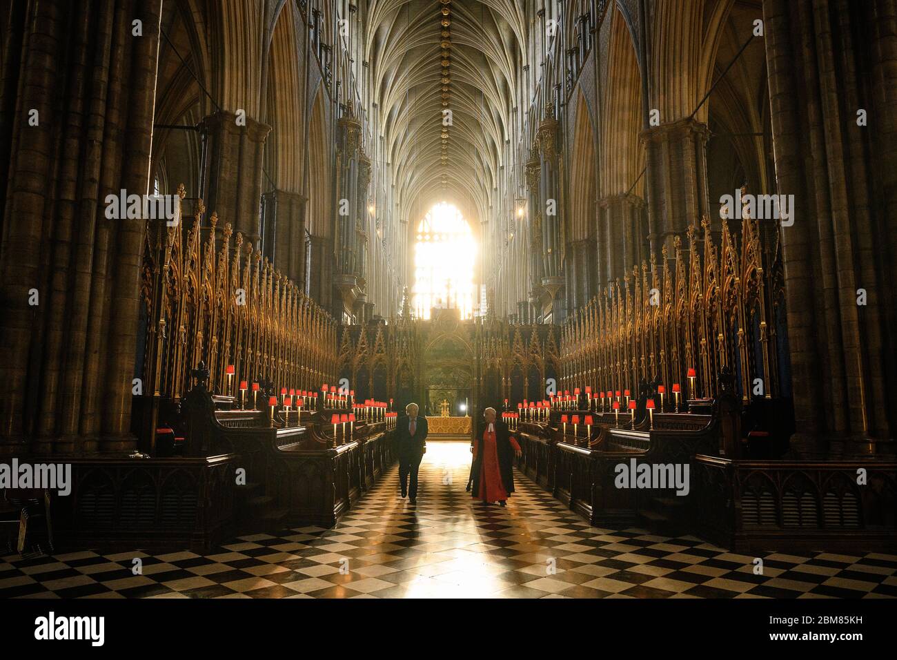 The Dean of Westminster, the Very Reverend Dr David Hoyle (right) and ...