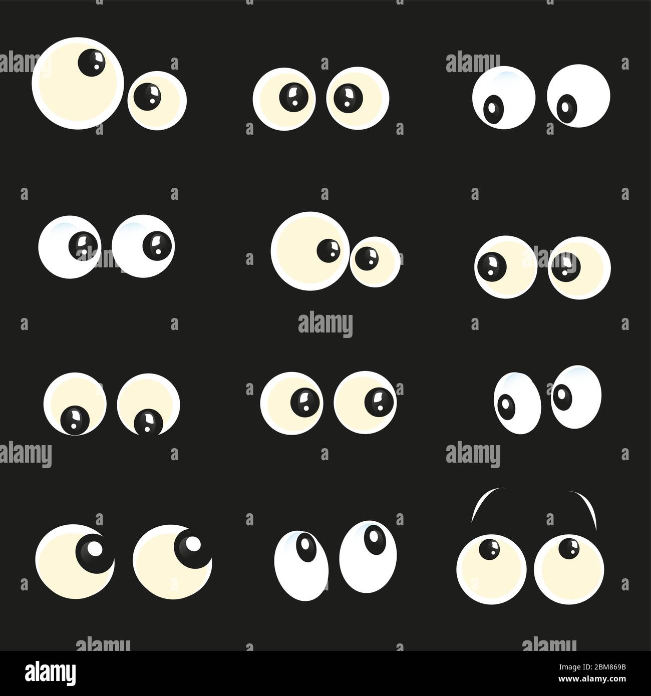 Glowing in the dark eyes vector illustration background Stock Vector ...