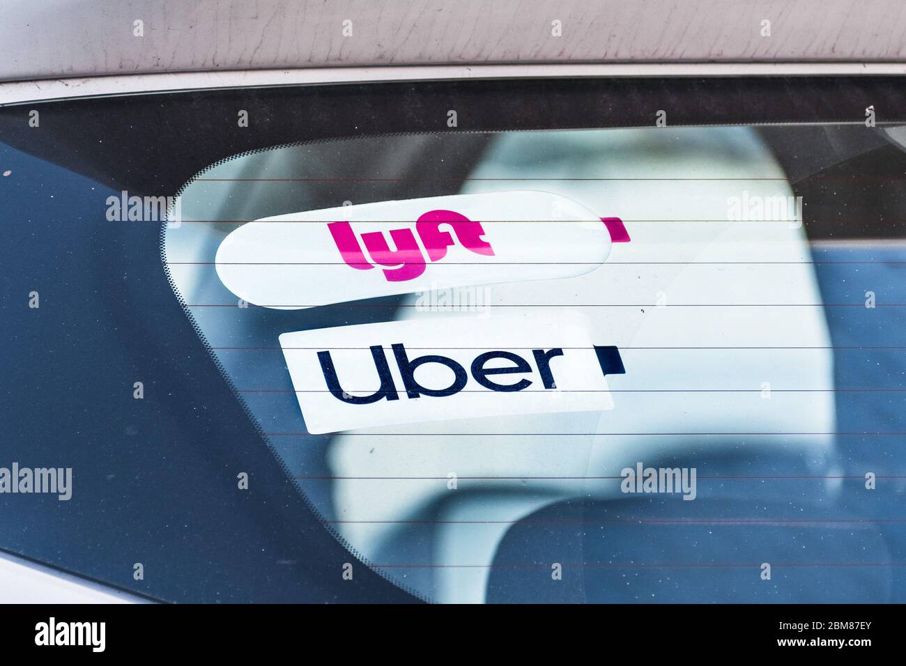 Uber sticker hi-res stock photography and images - Alamy