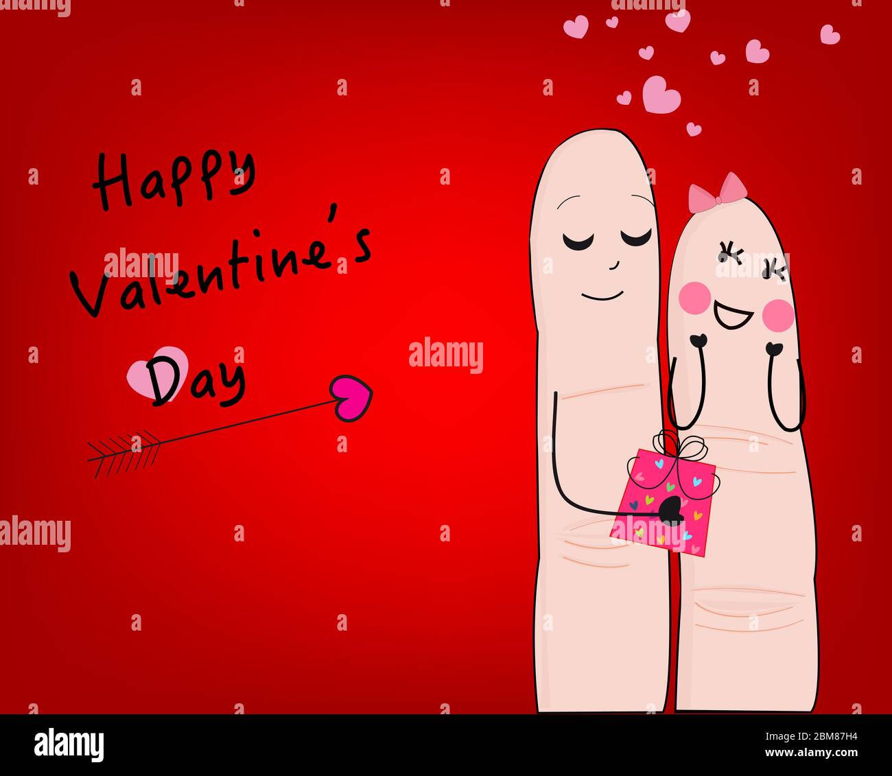 Funny man woman couple Stock Vector Images - Alamy