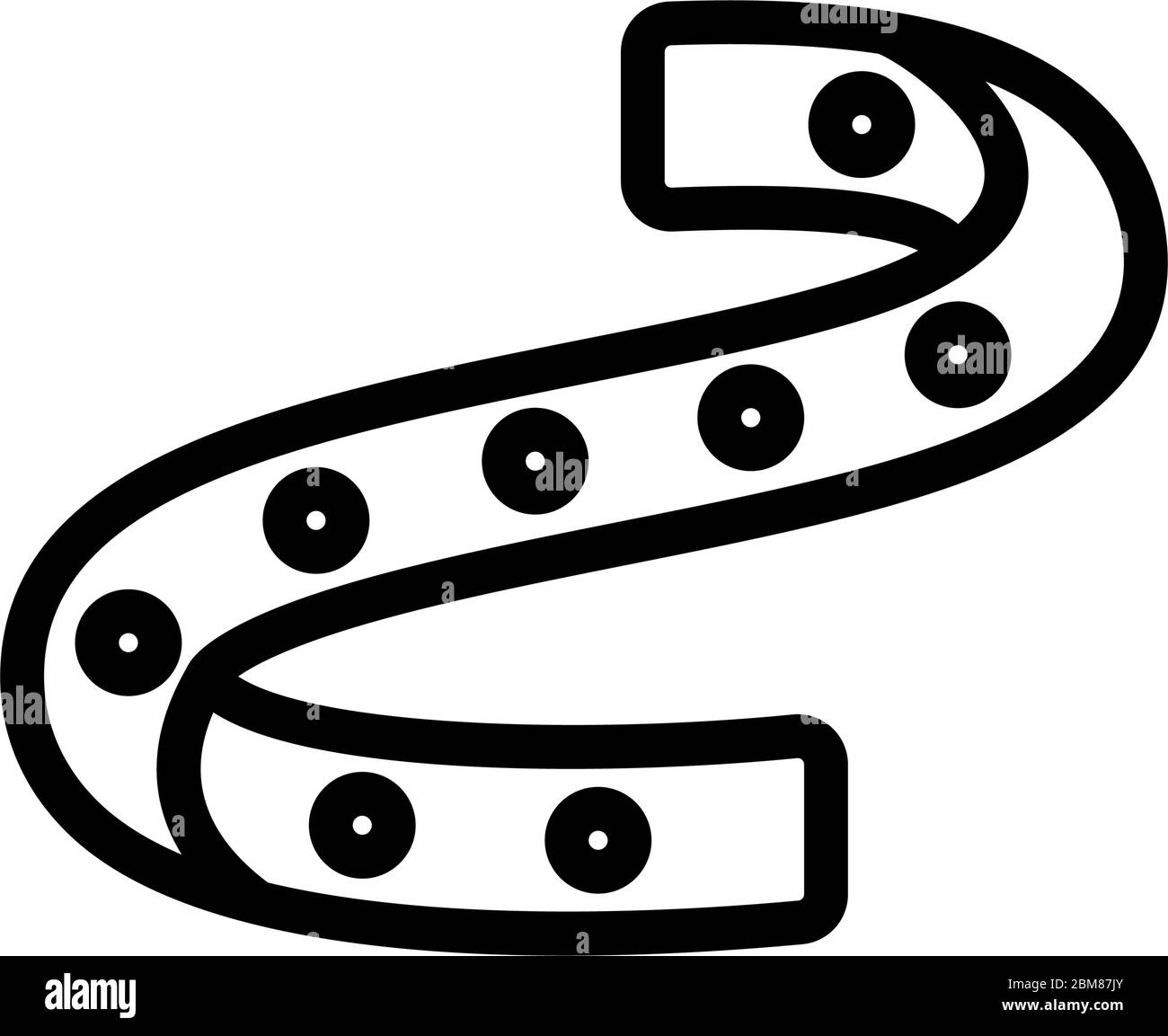 led strip icon vector outline illustration Stock Vector Image & Art - Alamy