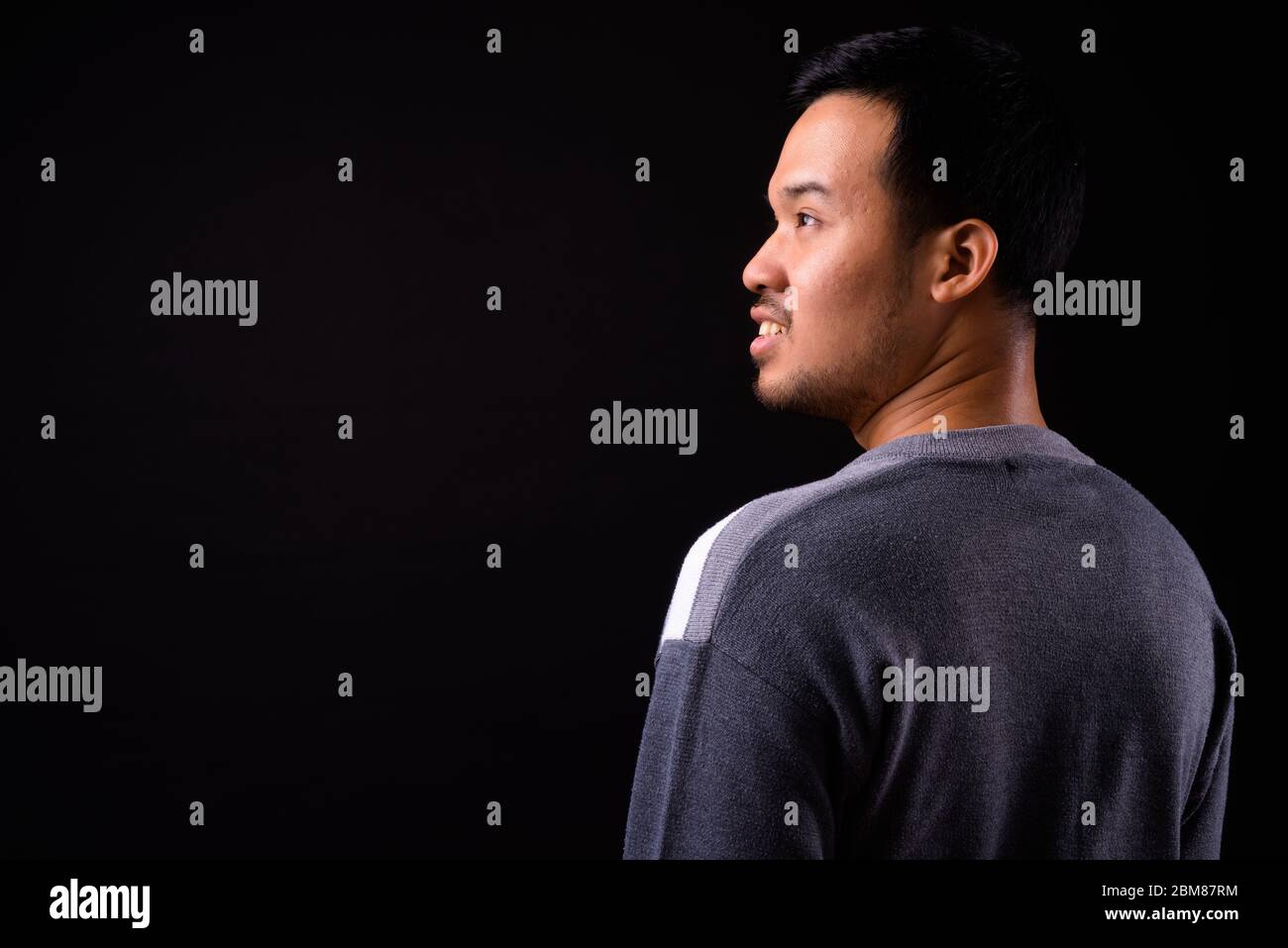 Back view closeup asian man hi-res stock photography and images - Alamy