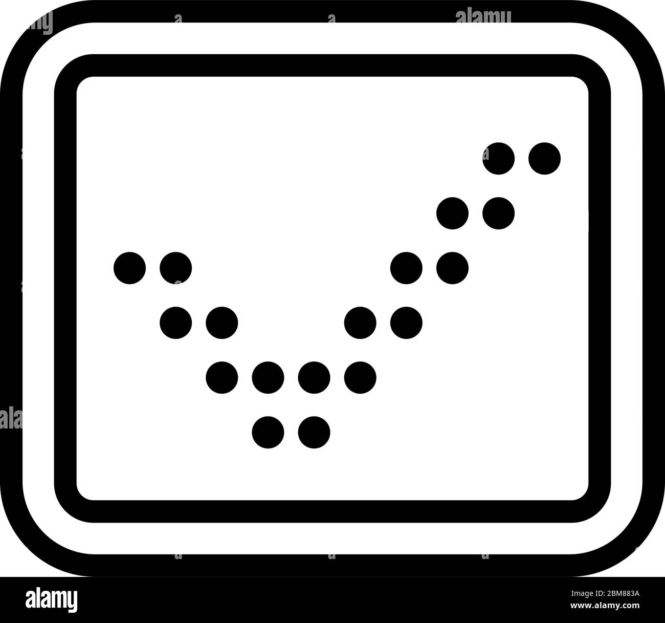 working led square lamp icon vector outline illustration Stock Vector ...