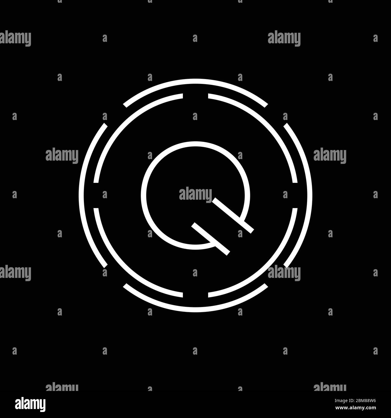 Initial Letter Q Logo With Luxury Business Typography Vector Template ...