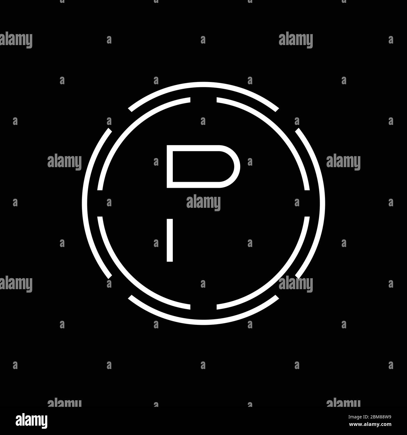 Initial Letter P Logo With Luxury Business Typography Vector Template ...