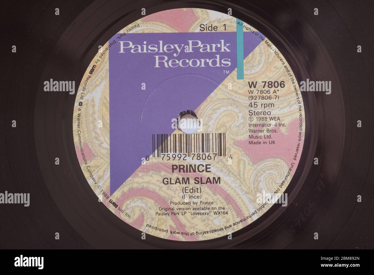 Prince Glam Slam Stock Photo - Alamy