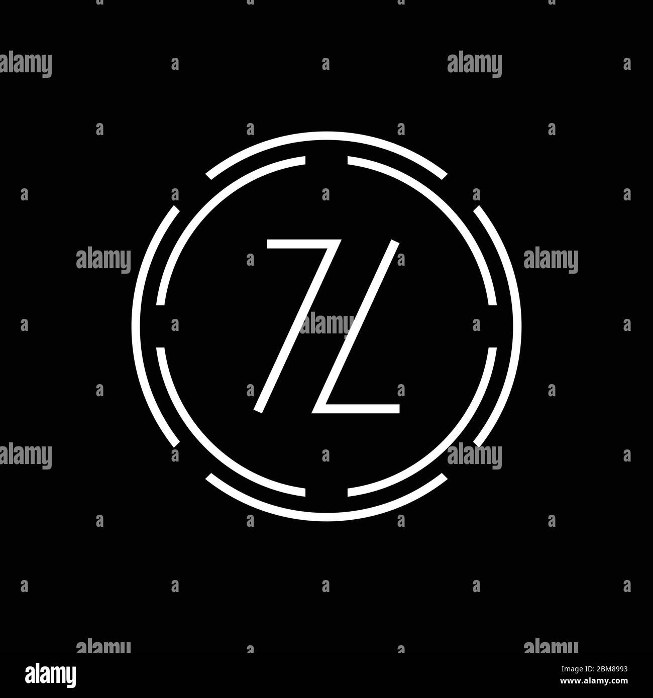 Initial Letter Z Logo With Luxury Business Typography Vector Template. Creative Abstract Letter ...