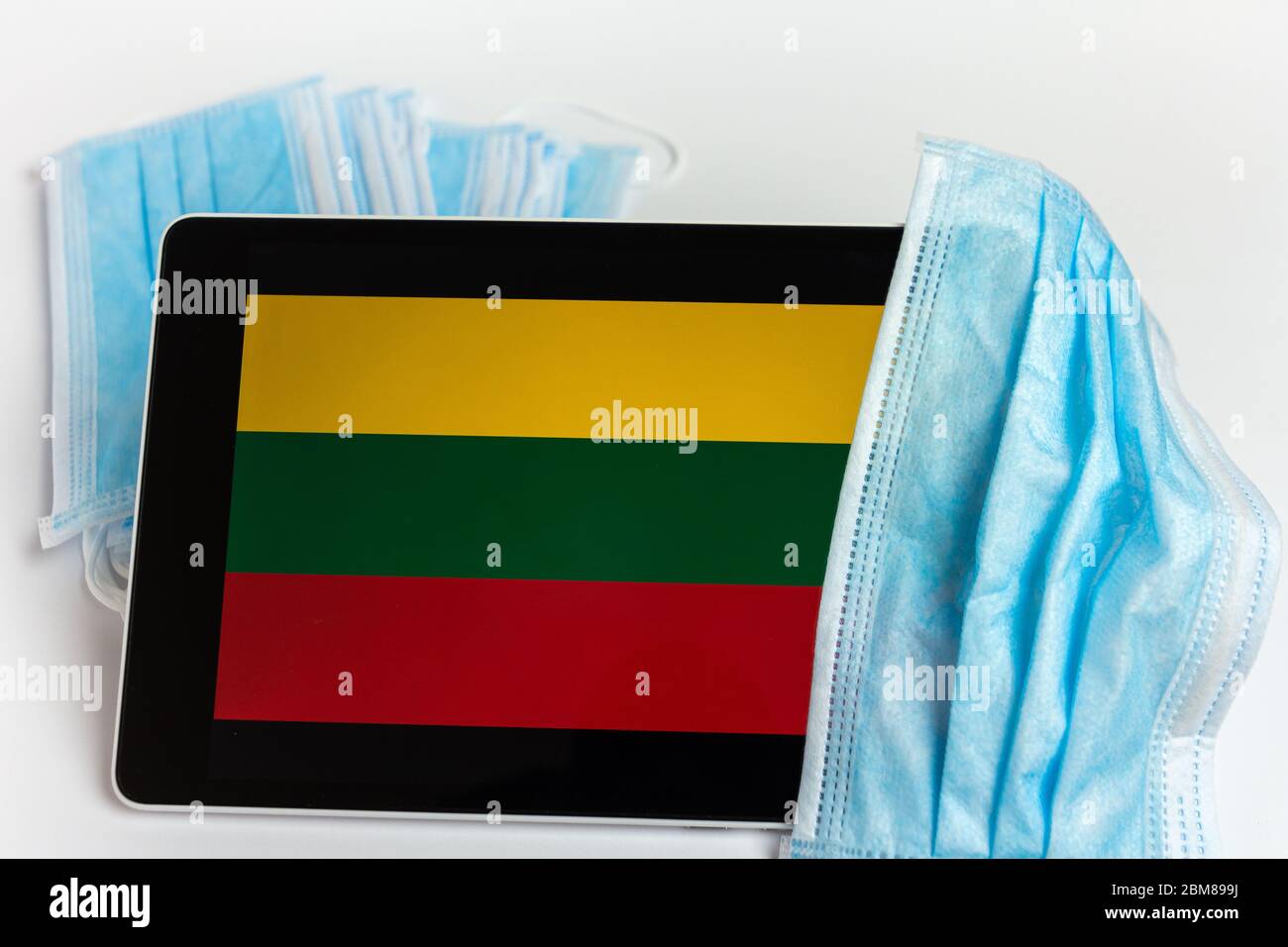 Lithuania tablet flag hi-res stock photography and images - Alamy