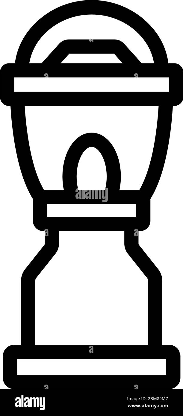 portable lamp with stand icon vector outline illustration Stock Vector ...