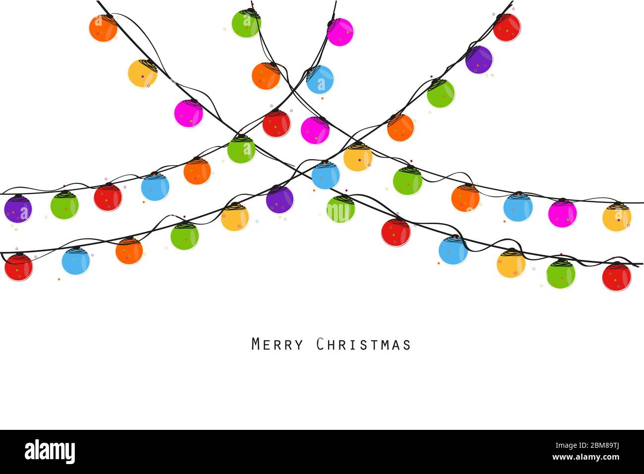 Light bulbs string red white Stock Vector Images - Alamy