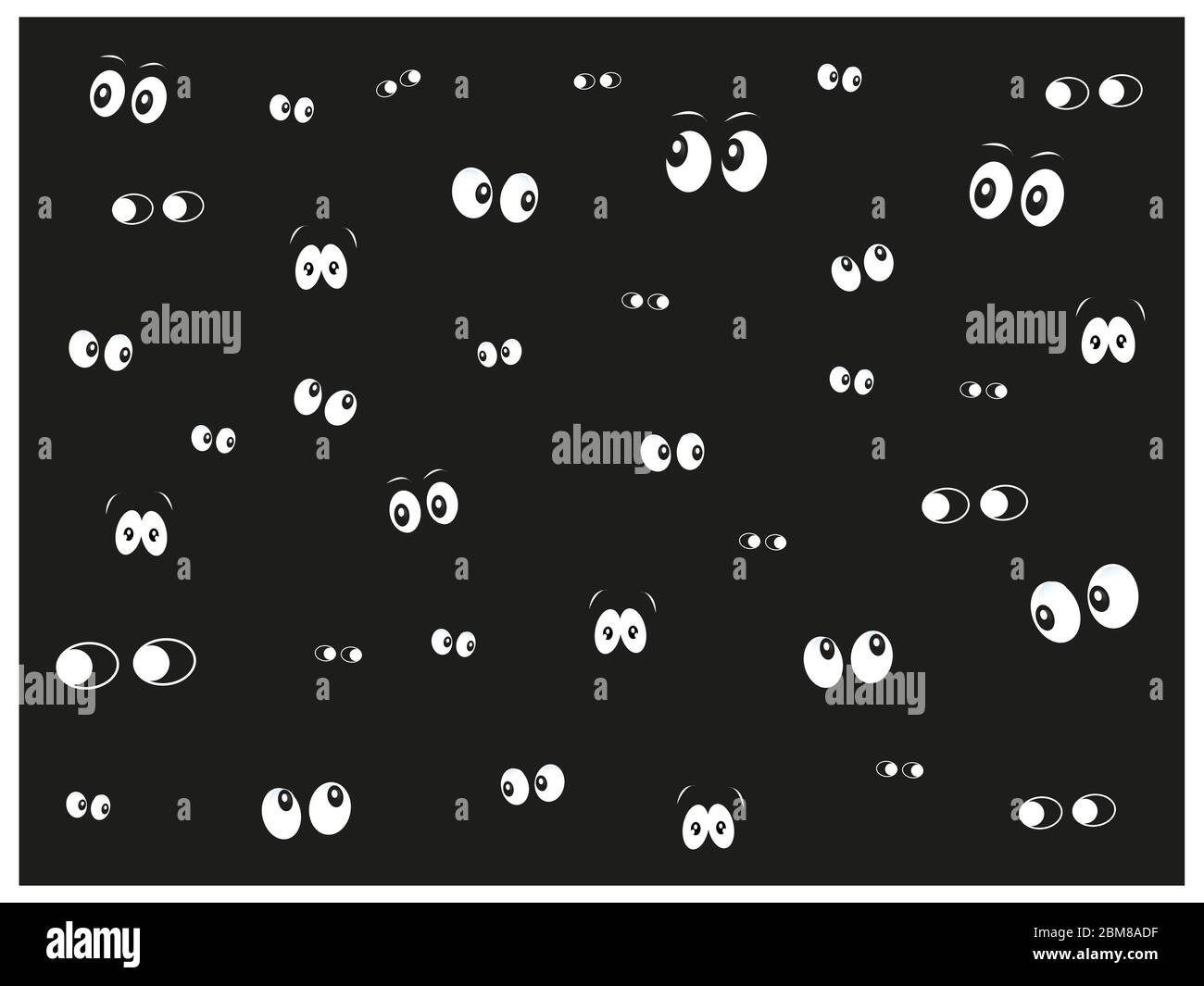 Scary Cartoon Eyes In The Dark