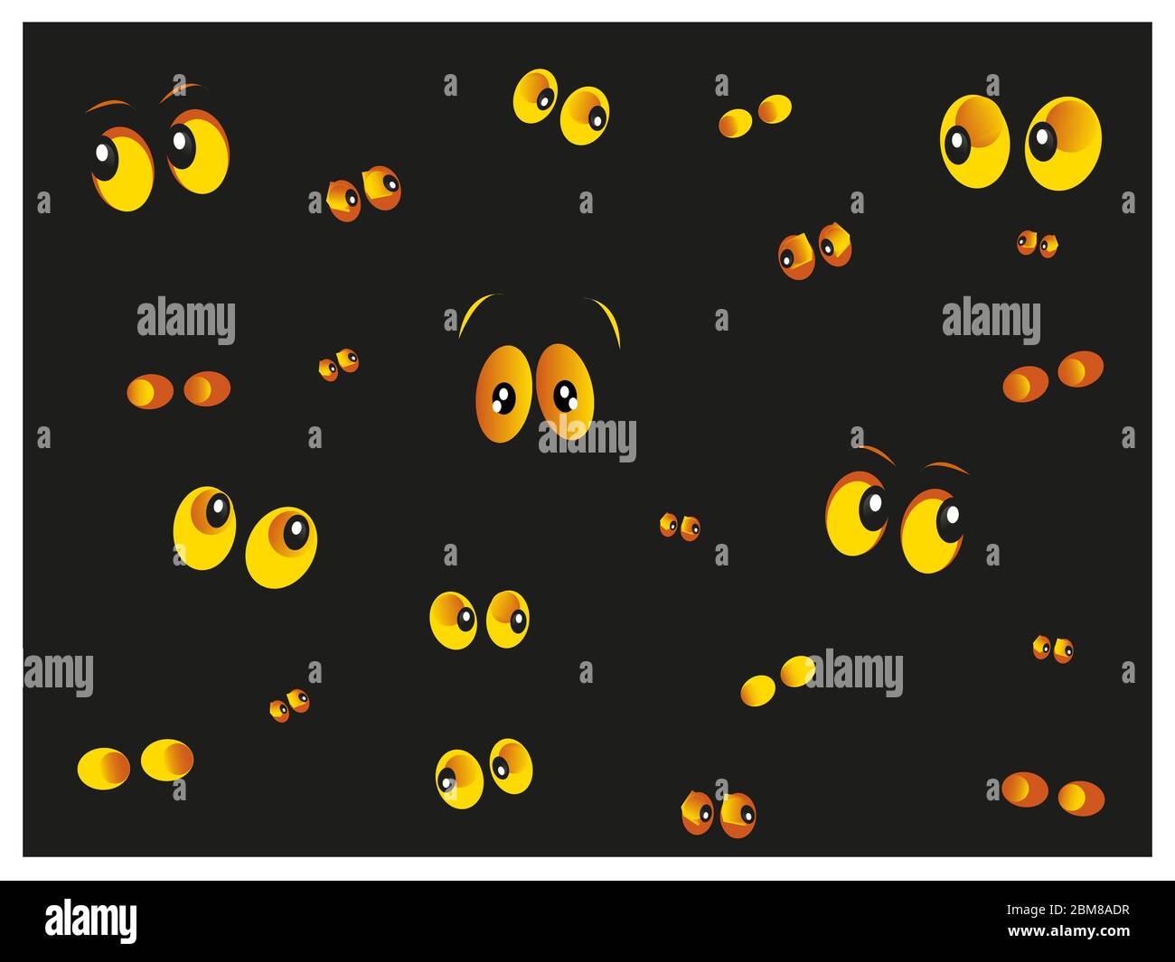 Cartoon Eyes In The Dark at Albert Hoopes blog