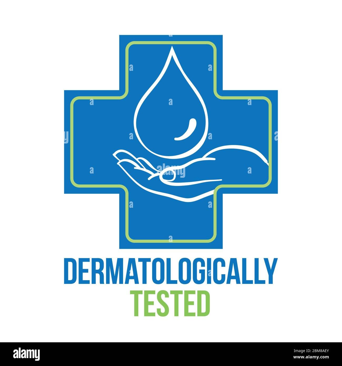 Dermatologically tested logo Stock Vector Images - Alamy
