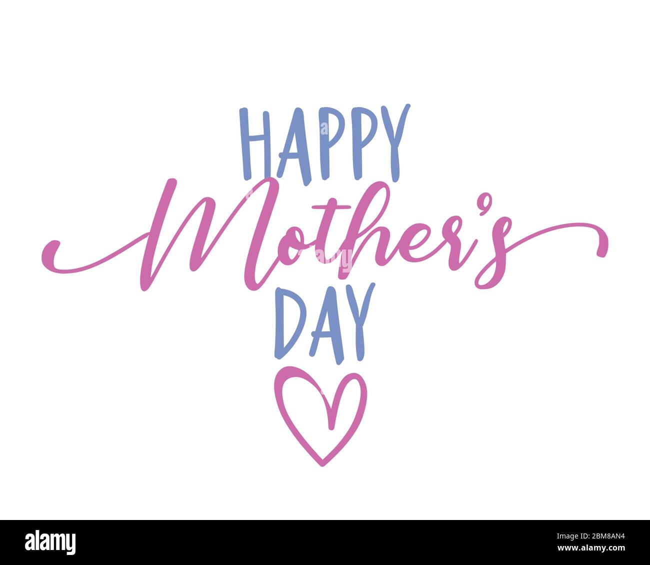 Happy Mothers Day lettering. Handmade calligraphy vector illustration ...