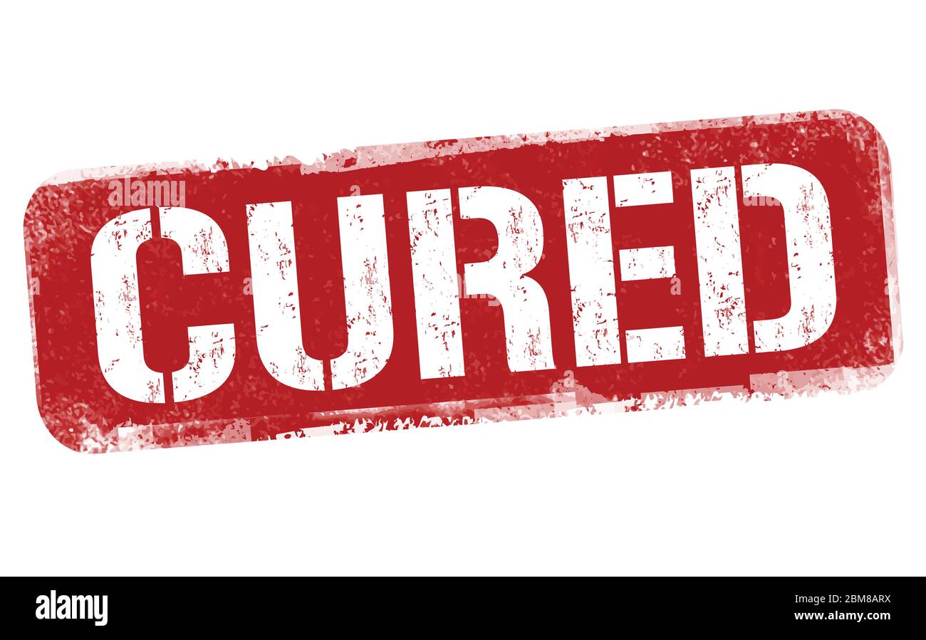 Cured grunge rubber stamp on white background, vector illustration ...